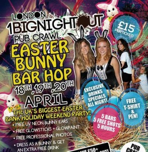Easter Bunny Bar Hop | Leicester Square, London Bar Crawl Reviews ...