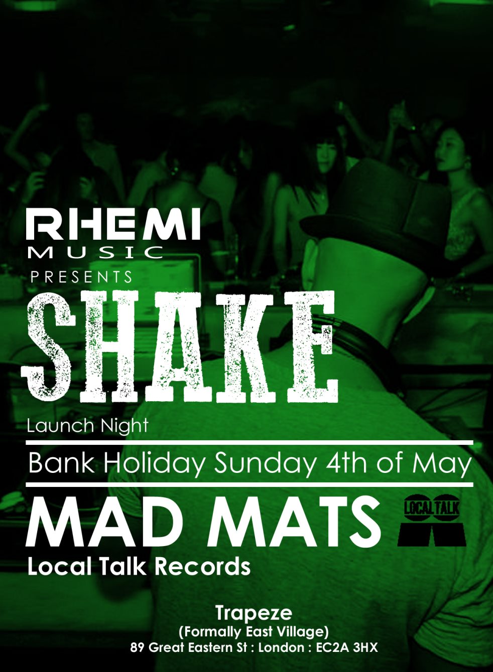 SHAKE | East London, London Clubbing Reviews | DesignMyNight