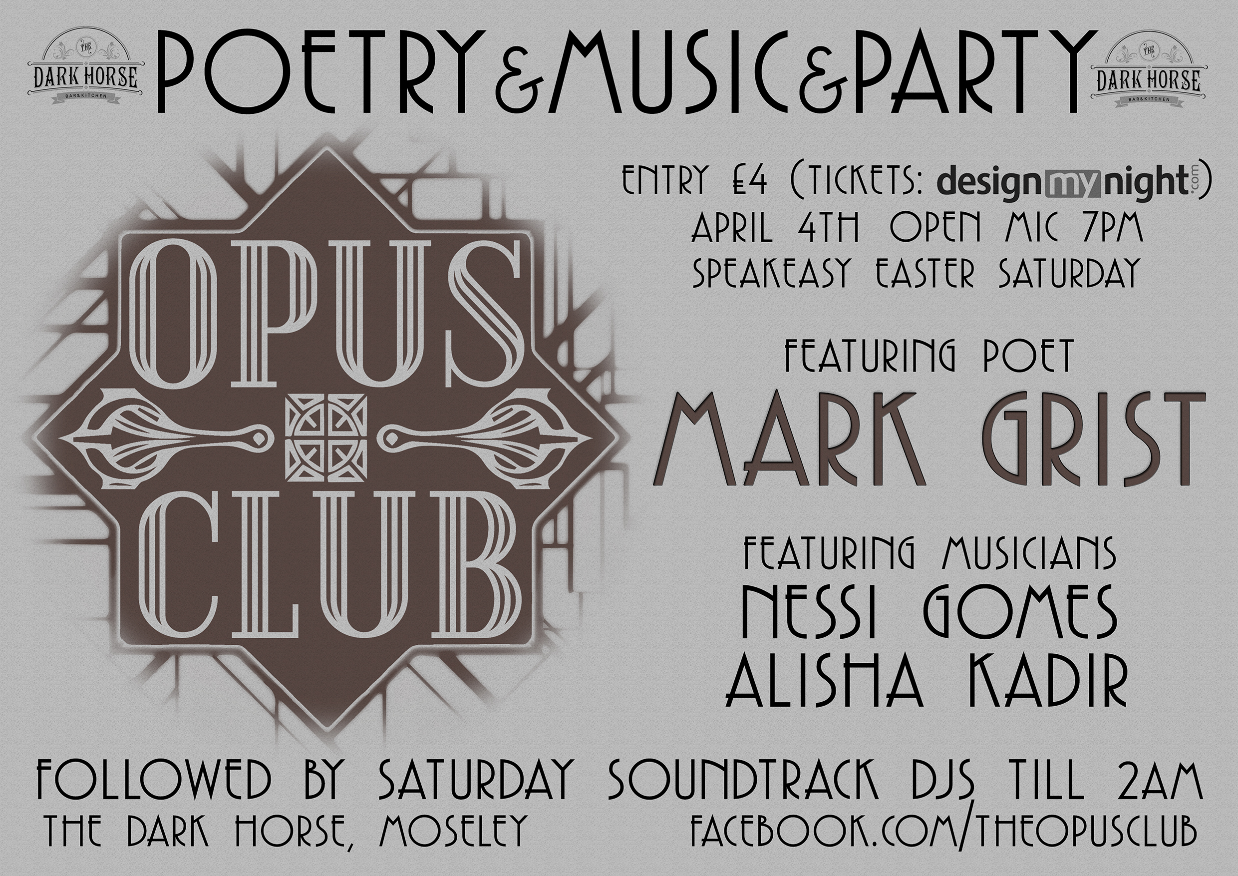 Opus Club Spoken Word Speakeasy feat. MARK GRIST | Moseley and Kings ...