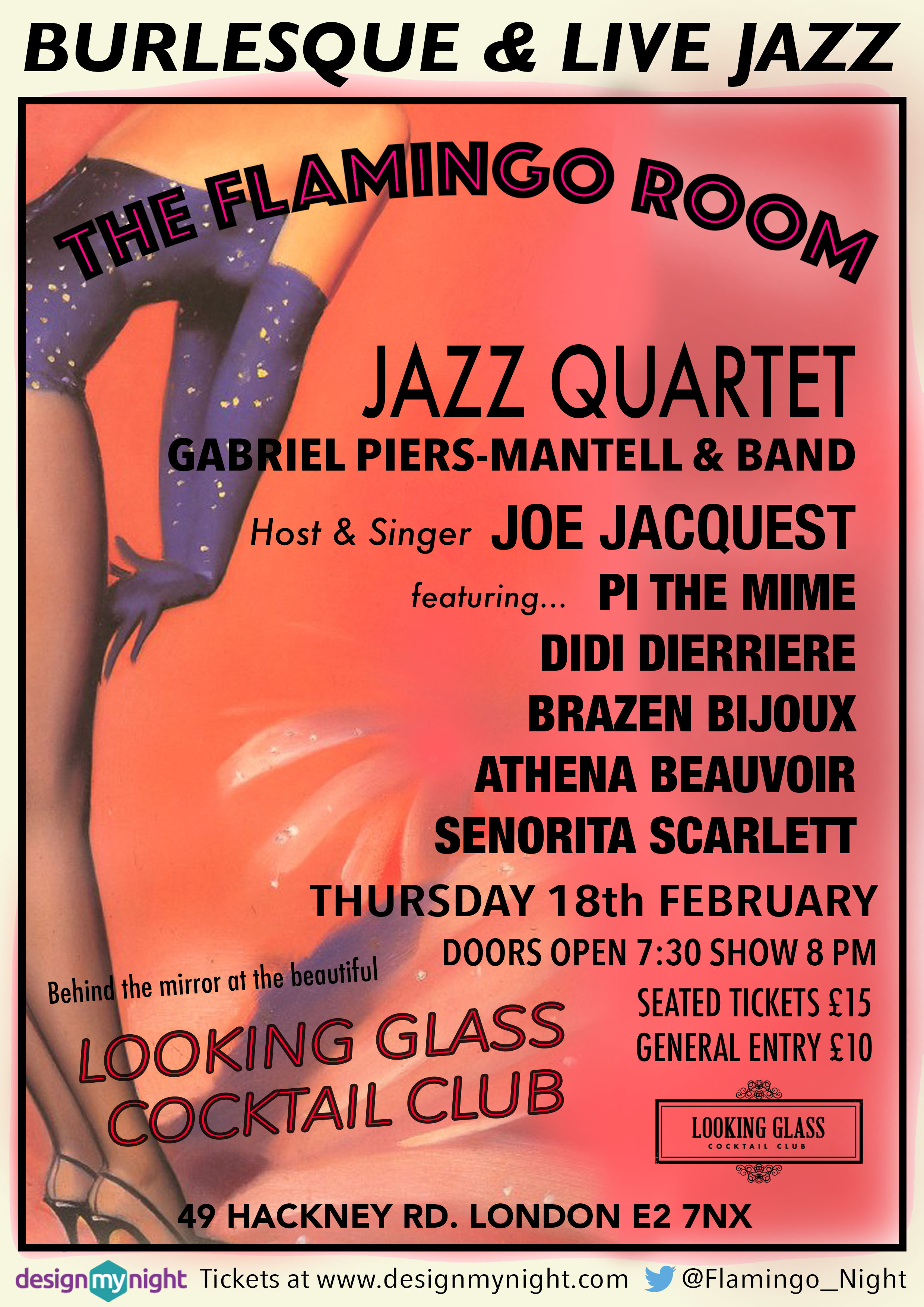 THE FLAMINGO ROOM : Burlesque & Live Jazz | Shoreditch, London Cabaret ...