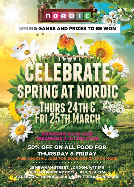 Celebrate Spring at Nordic | Fitzrovia, London Fun Time Partying ...