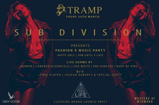 Subdivision at Tramp Members Club. Fashion and Music event. | Mayfair ...