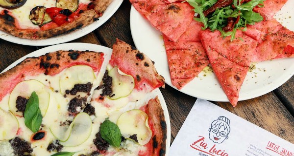 Pink Pizza in London | London Pink Pizza from Zia Lucia | DesignMyNight