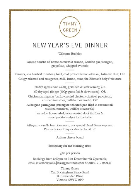 Timmy Green NYE party | London Date Night Reviews | DesignMyNight