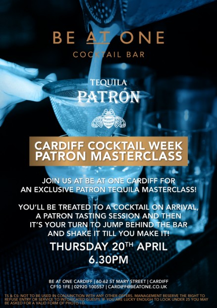 Cardiff Cocktail Week Patron Masterclass | City Centre, Cardiff Classes ...