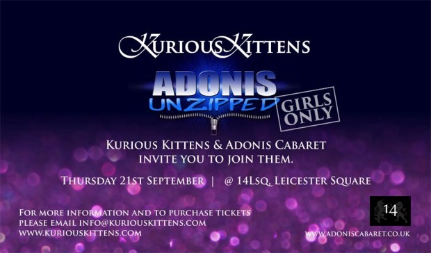 KURIOUS KITTENS - ADONIS UNZIPPED | London Cabaret/Burlesque Reviews ...