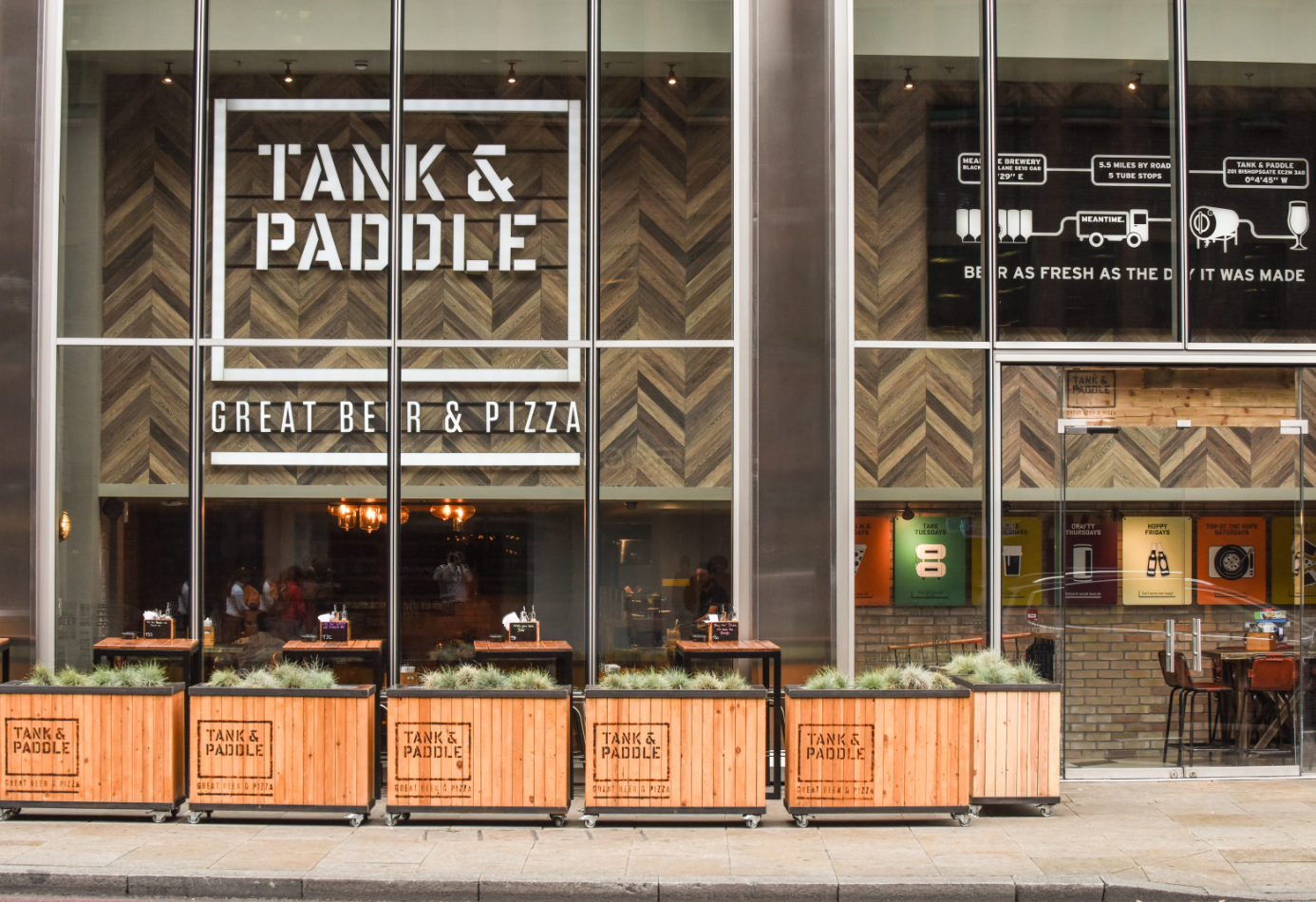 Tank & Paddle Bishopsgate | London Bar Reviews | DesignMyNight