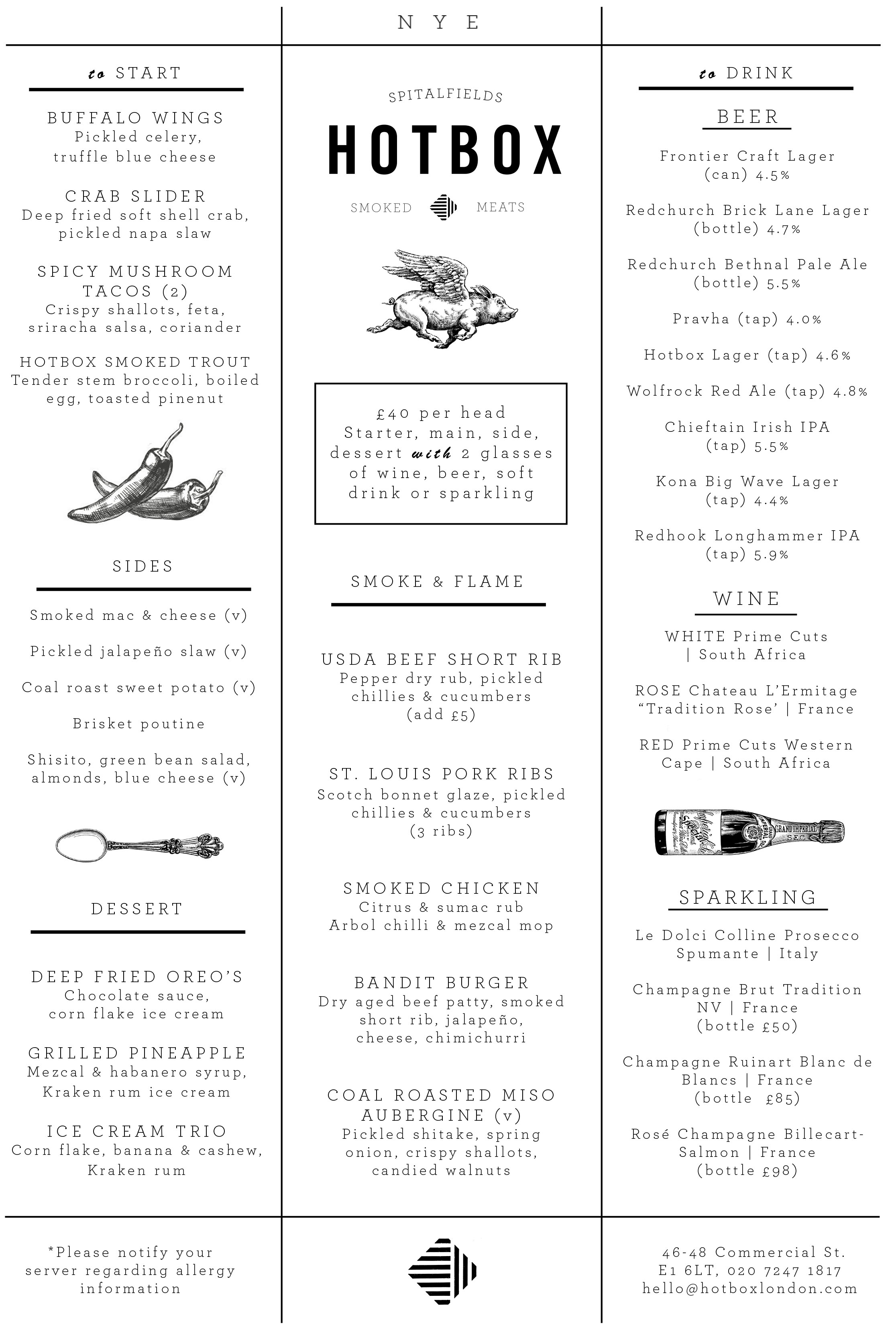 NEW YEAR'S EVE @ HOTBOX | London Food & Drink Reviews | DesignMyNight