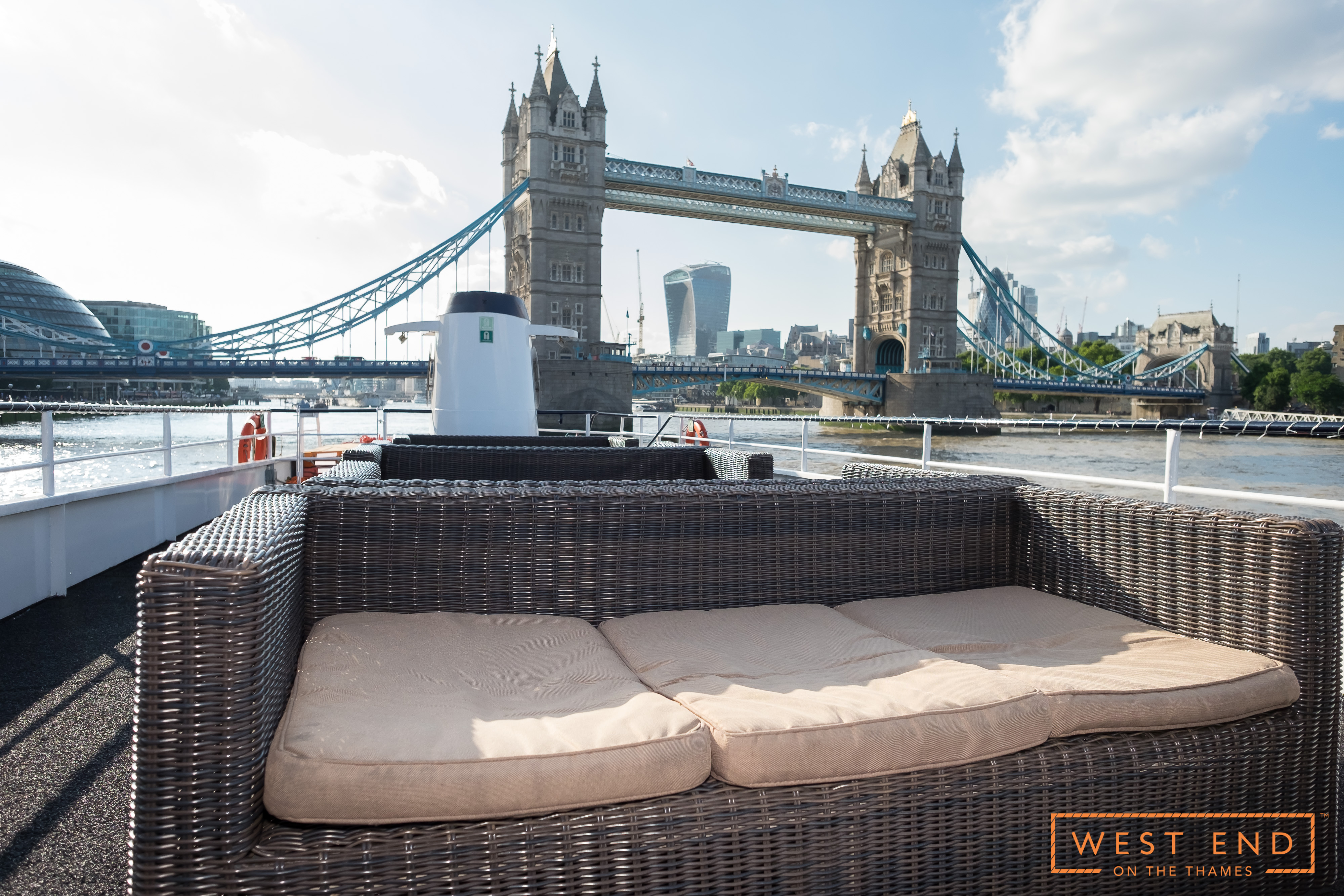 West End on the Thames - Private Rooftop Summer BBQ Cruise | London ...