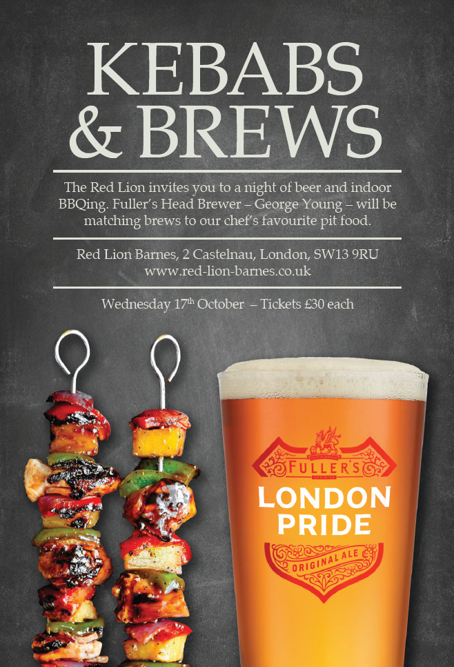 Kebabs & Brews ! | Barnes, London Drinks Tasting Reviews | DesignMyNight