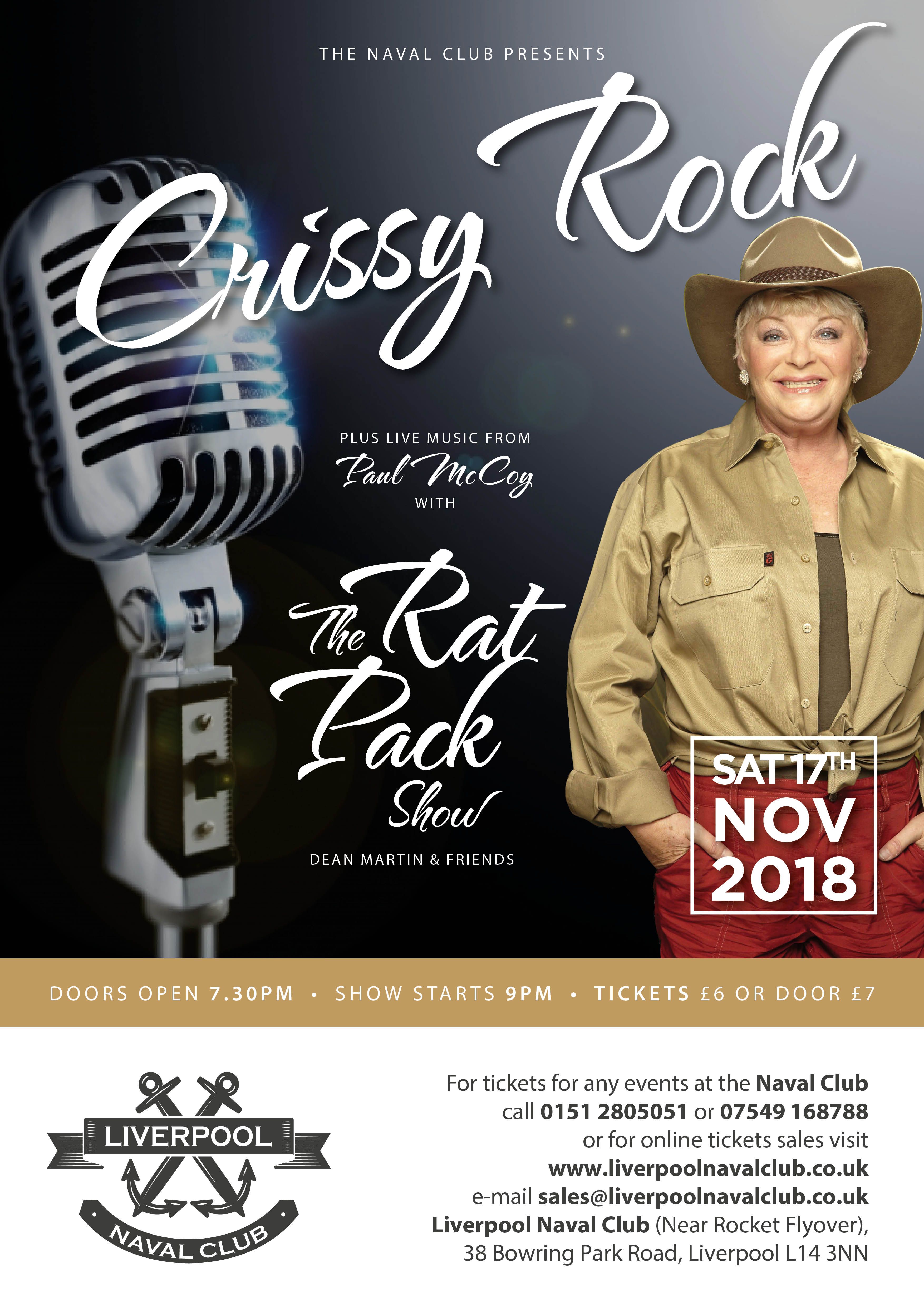 Crissy Rock plus The Rat Pack Show - Dean Martin & Friends | Liverpool ...