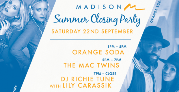 Summer Closing Party at Madison | St Pauls, London Fun Time Partying ...