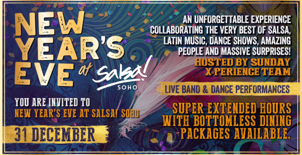 NYE at Salsa! Soho 2018 | Leicester Square, London New Years Eve Party ...