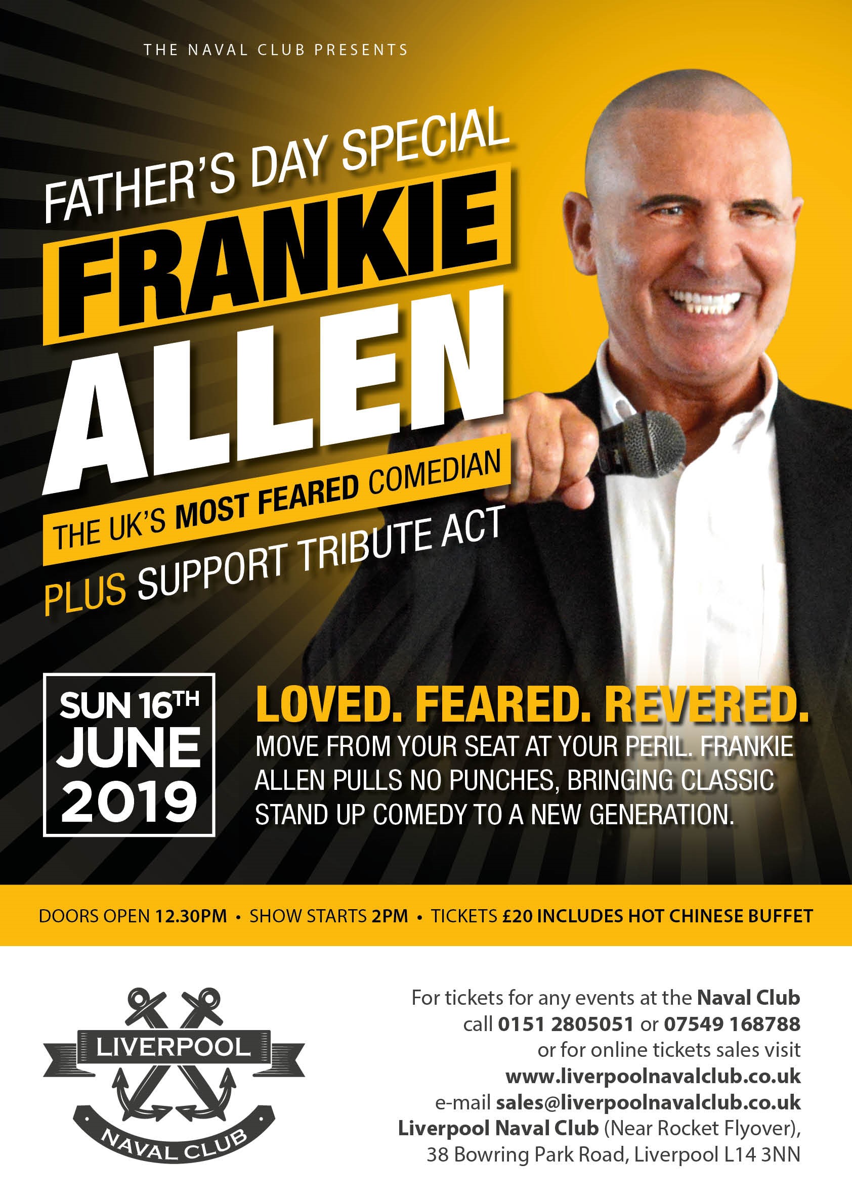 Fathers Day 2019 - Frankie Allen - the UK's most feared comedian - Plus ...
