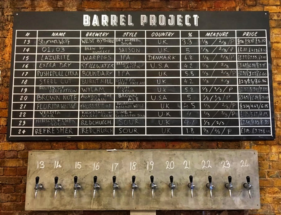 The Barrel Project | London Bar Reviews | DesignMyNight