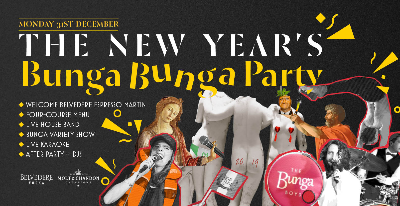 The New Year's Bunga Bunga Party | Covent Garden, London Food & Drink ...