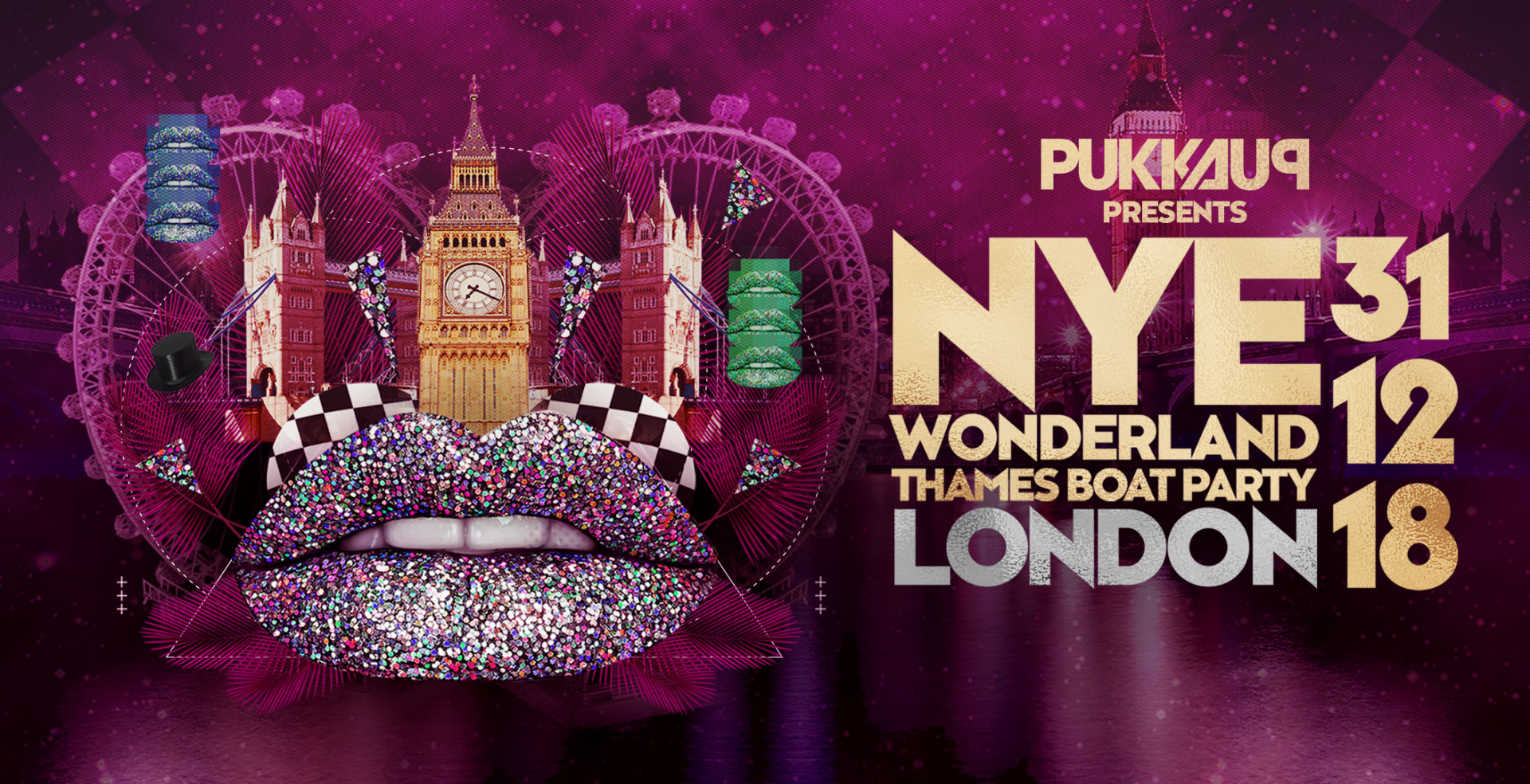 Pukka Up presents NYE Wonderland - Thames Boat Party - London | London ...