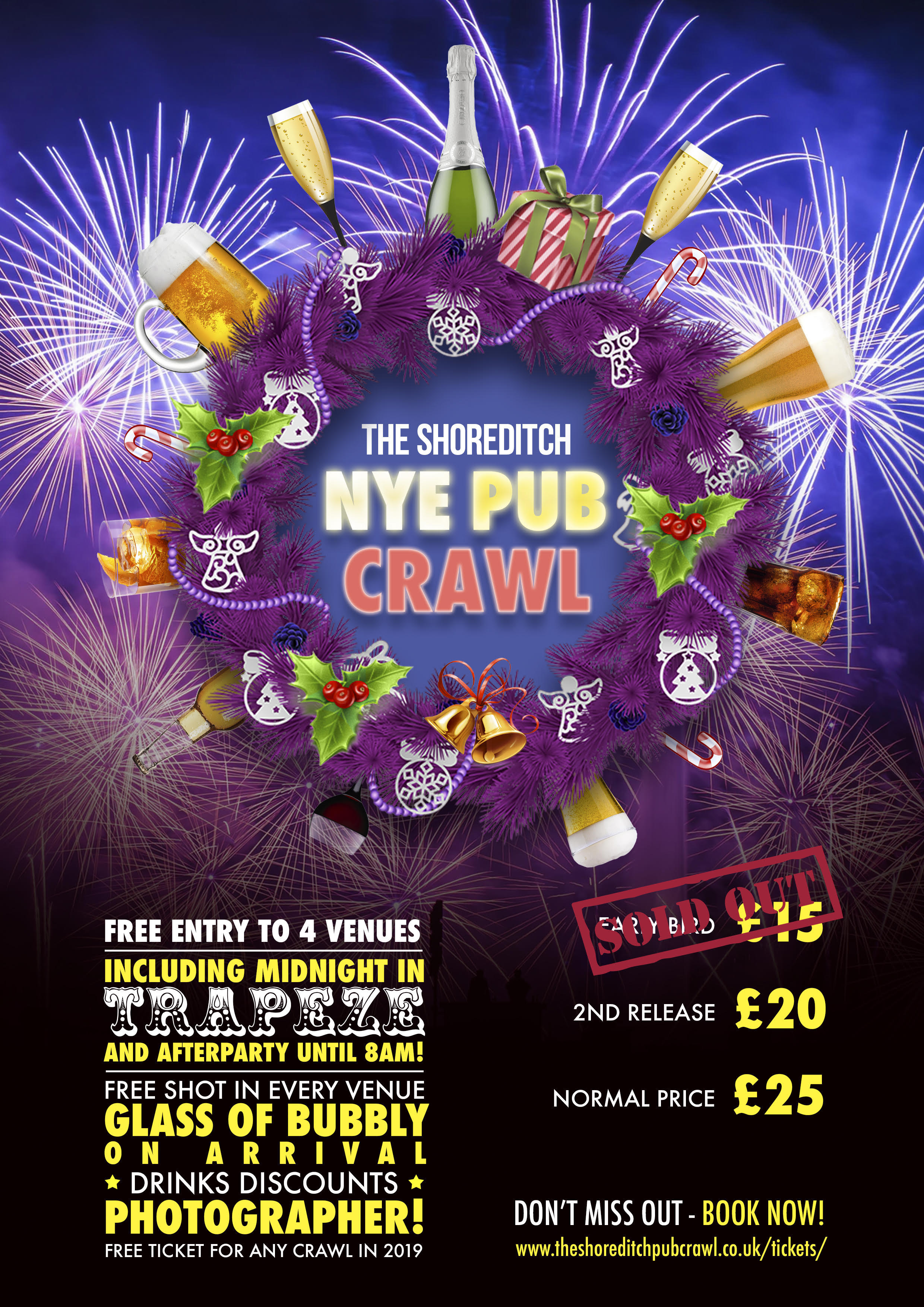 THE SHOREDITCH NYE PUB CRAWL | Shoreditch, London Bar Crawl Reviews ...