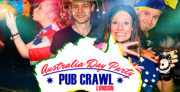 Australia Day Pub Crawl | Soho, London Bar Crawl Reviews | DesignMyNight