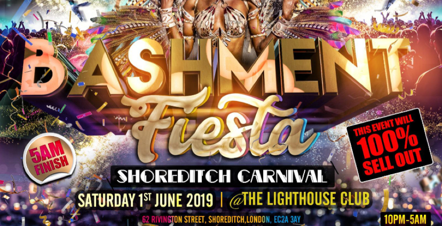 Bashment Fiesta - Shoreditch Carnival | Shoreditch, London Themed ...