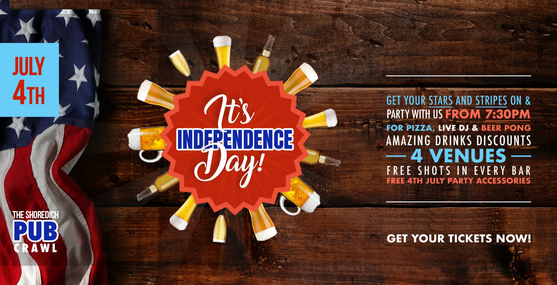4th of July - Independence Day Special Event | Shoreditch, London Bar ...
