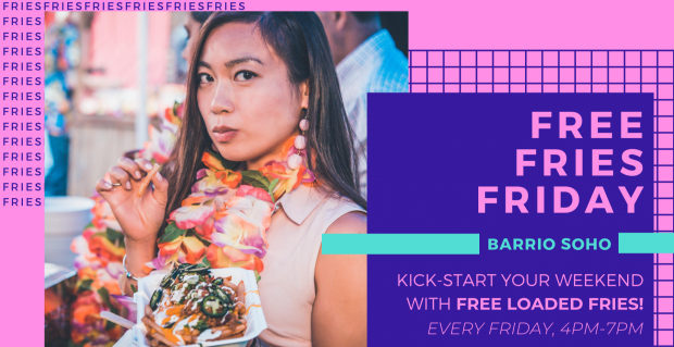 FREE FRIES FRIDAYS | Soho, London Daytime Reviews | DesignMyNight