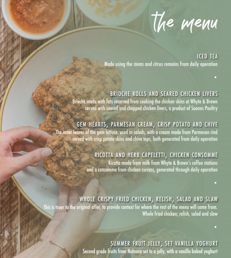 The Humble Chicken: An evening at Whyte & Brown | London Supper Clubs ...