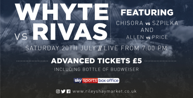 Dillian Whyte v Oscar Rivas | West End, London Sport Reviews ...