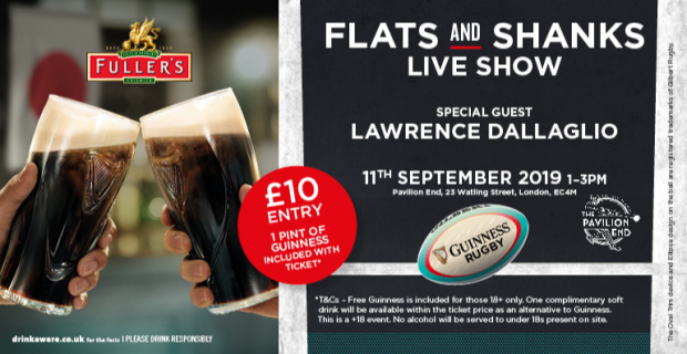 Flats & Shanks Live Show with special guest Lawrence Dallaglio | City ...