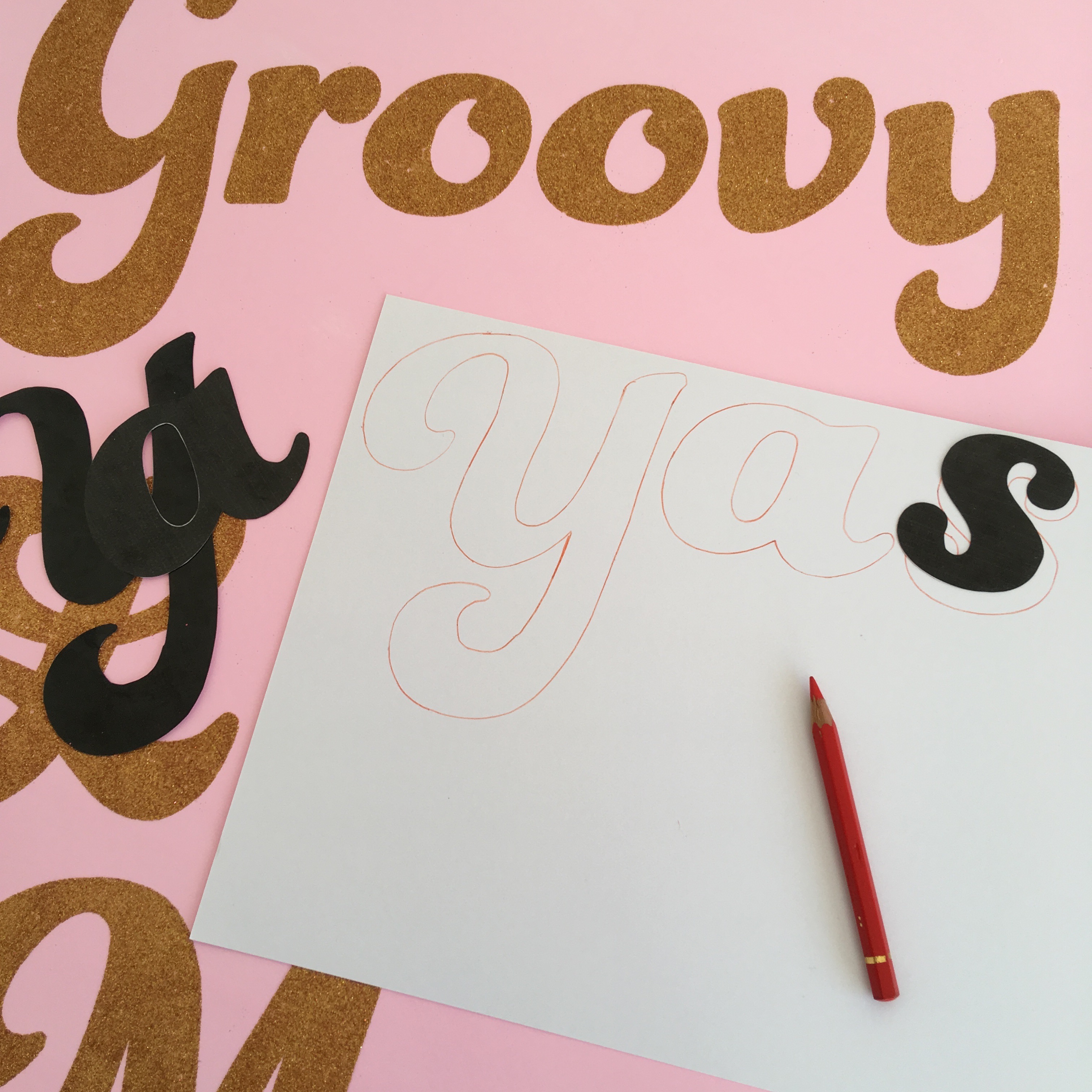 Glitter Lettering Workshop | Kings Cross, London Classes Reviews ...