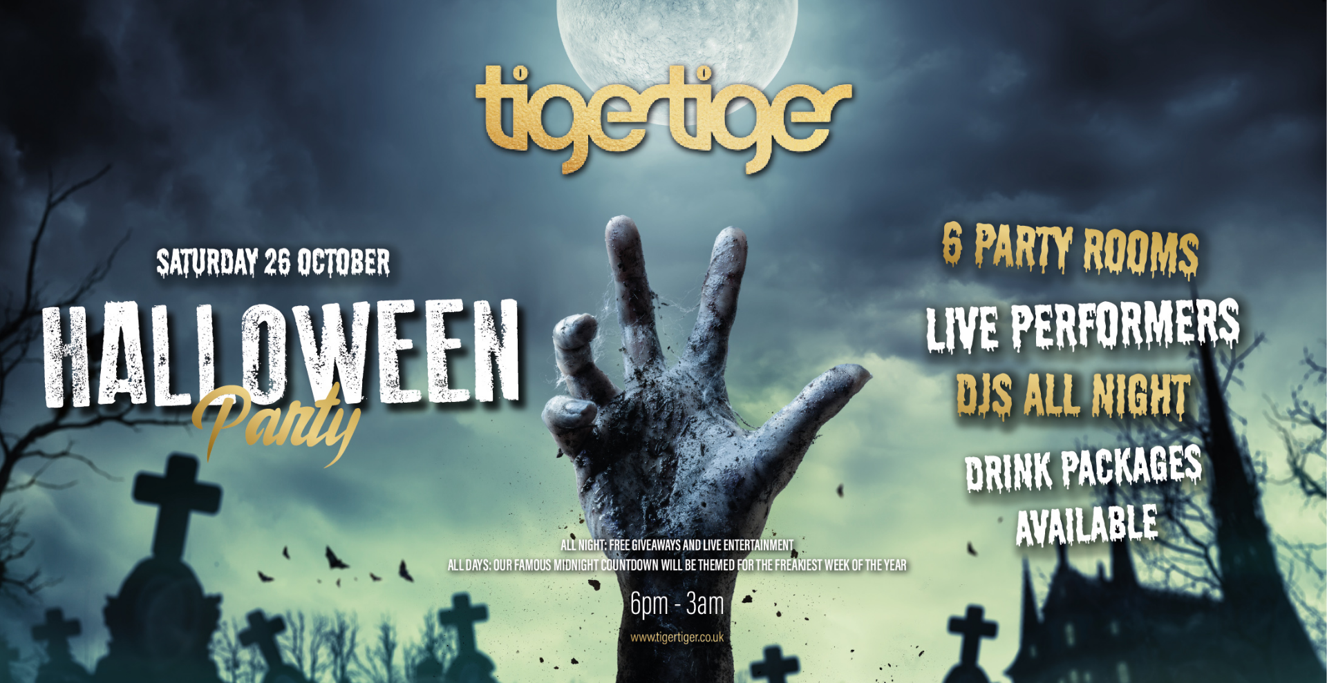 Halloween Weekender at Tiger Tiger - Saturday | West End, London ...