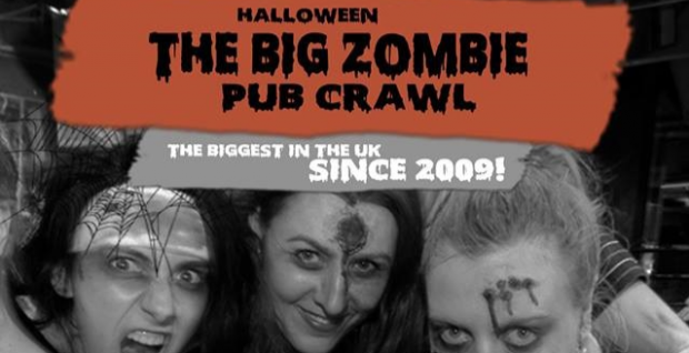 London's Biggest Halloween Zombie Pub Crawl | Leicester Square, London ...