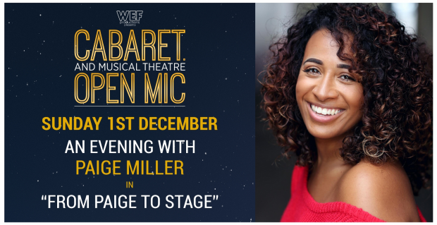 WEST END CABARET & MUSICAL THEATRE OPEN MIC with PAIGE MILLER | London ...
