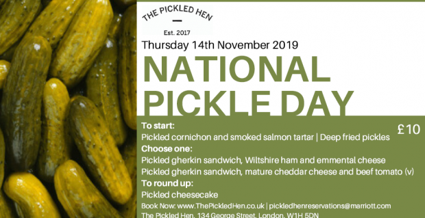 National Pickle Day | Central London, London Food & Drink Reviews ...