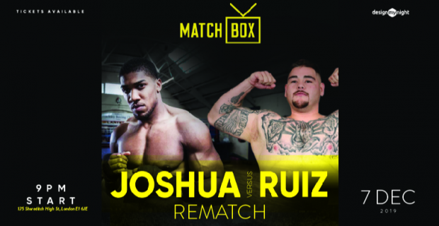 Joshua VS Ruiz Jr: Rematch | Shoreditch, London Sport Reviews ...
