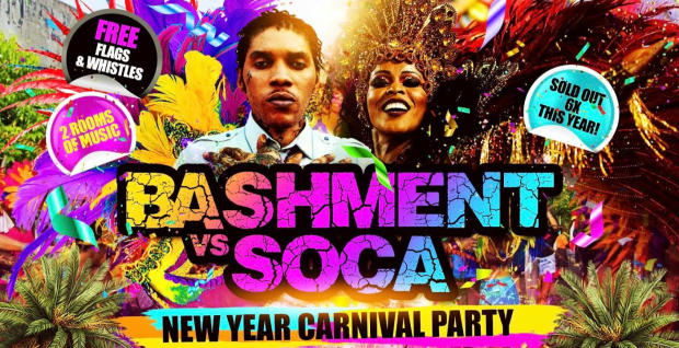 BASHMENT vs SOCA - NYE CARNIVAL PARTY | Shoreditch, London Clubbing Reviews | DesignMyNight