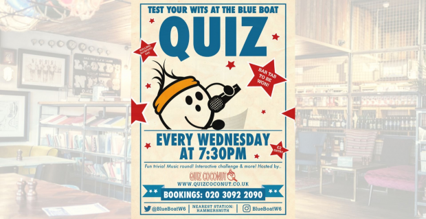 Quiz Night at The Blue Boat | Hammersmith, London Quiz Night Reviews ...