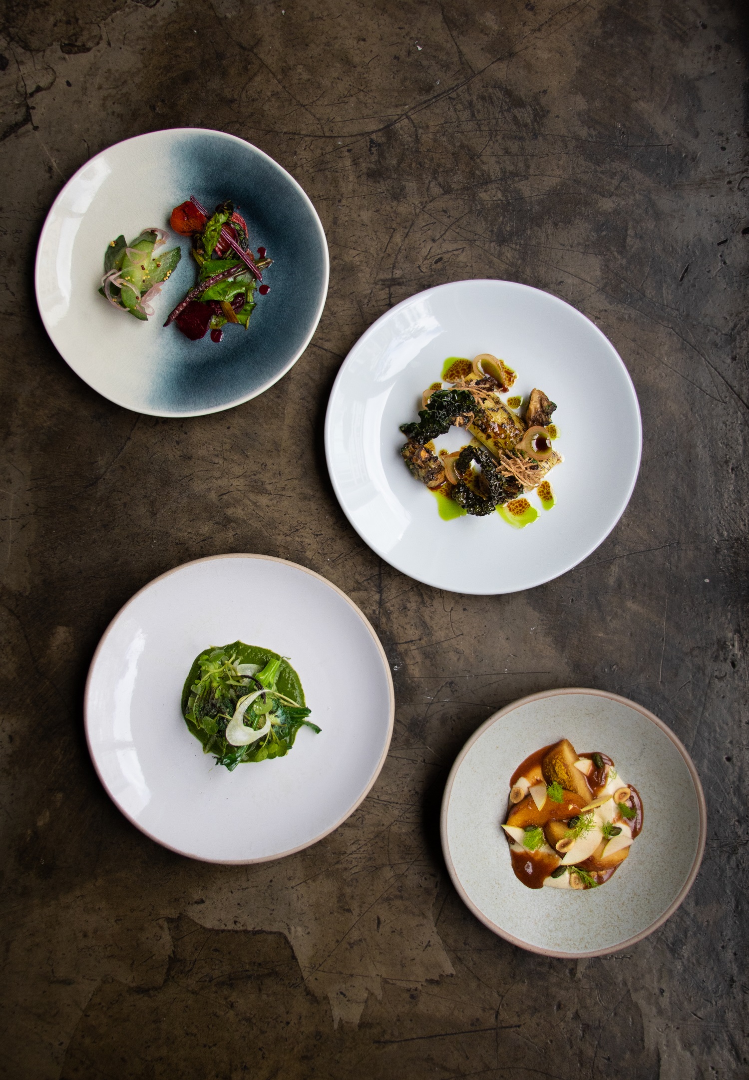 Tasting Dinner Fallow Collaboration Menu With Adam Handling London