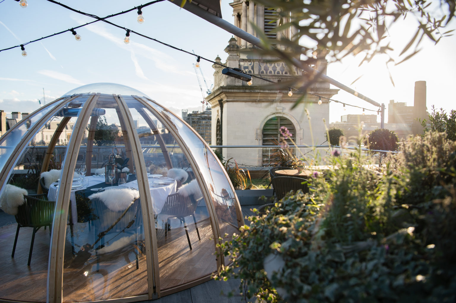 Mercer Roof Terrace Winter Igloos | City of London, London Something A ...