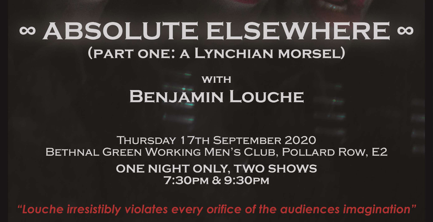 The Double R Club presents, ABSOLUTE ELSEWHERE | Bethnal Green, London ...