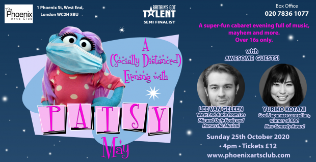 A (Socially Distanced) Evening with Patsy May | Central London, London ...