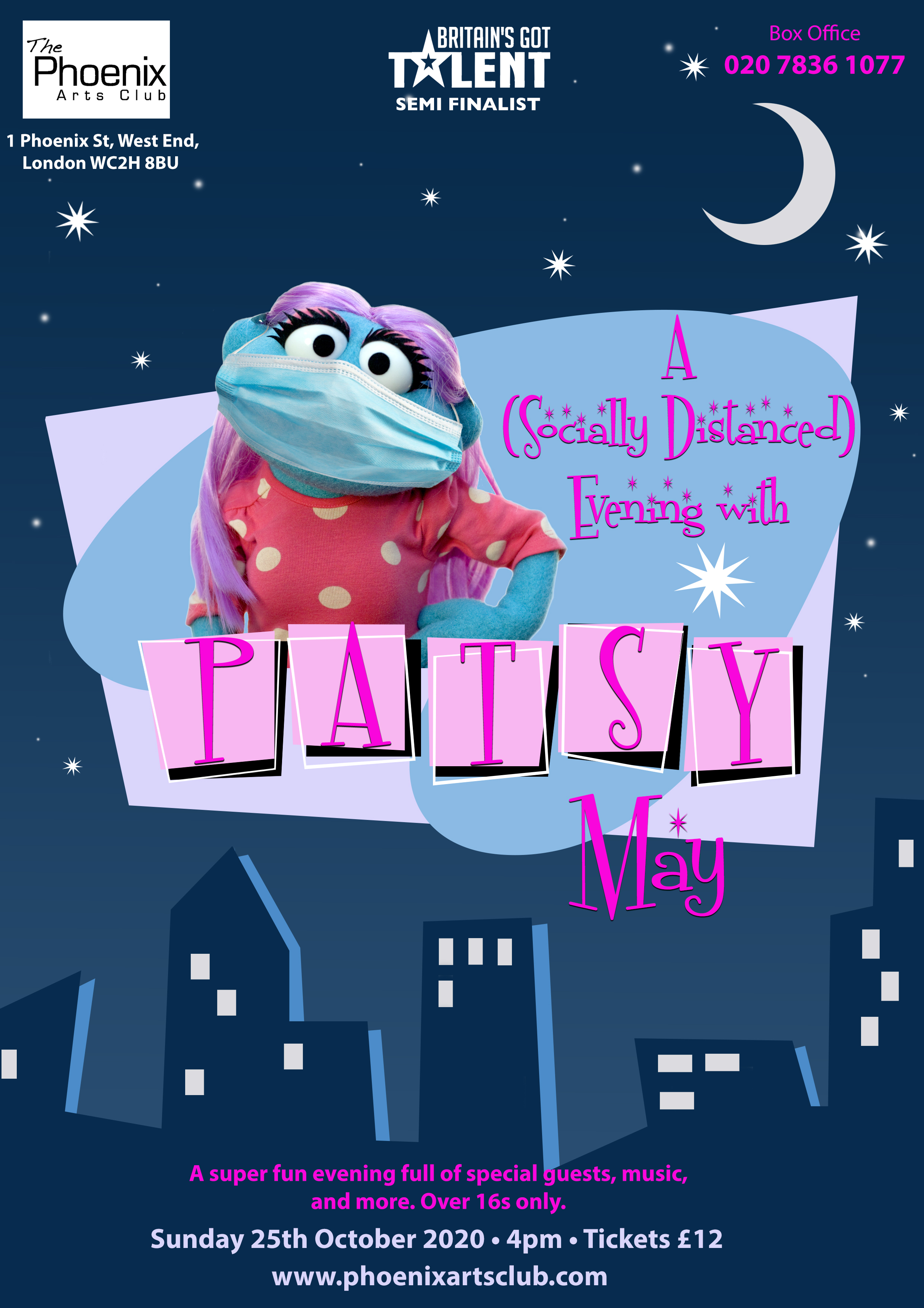 A (Socially Distanced) Evening with Patsy May | Central London, London ...