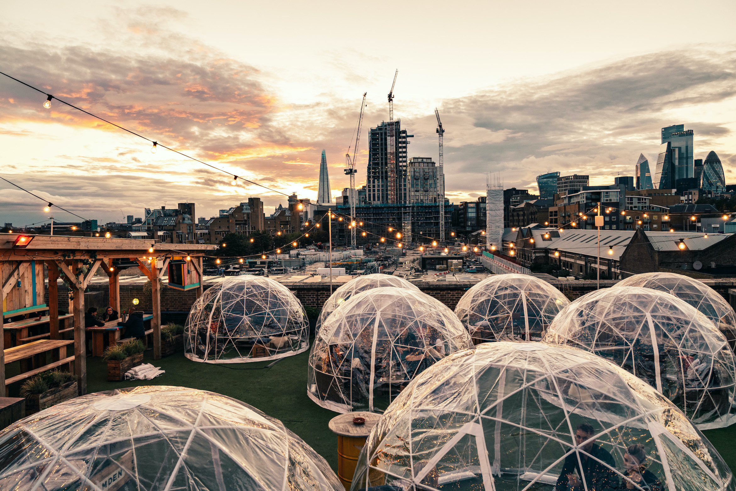 Skylight Rooftop Igloo & Table Bookings | Wapping, London Food & Drink ...