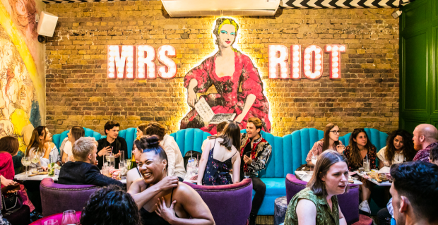Mrs Riot: Fun Party Restaurant in Covent Garden | DesignMyNight