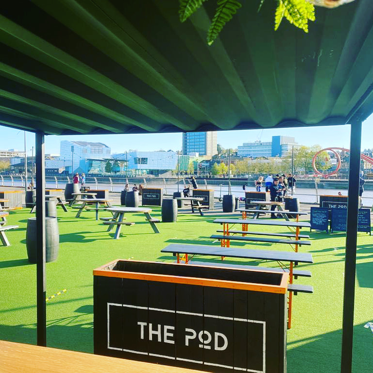 The Pod: Fun Outdoor Bar in Newport | DesignMyNight