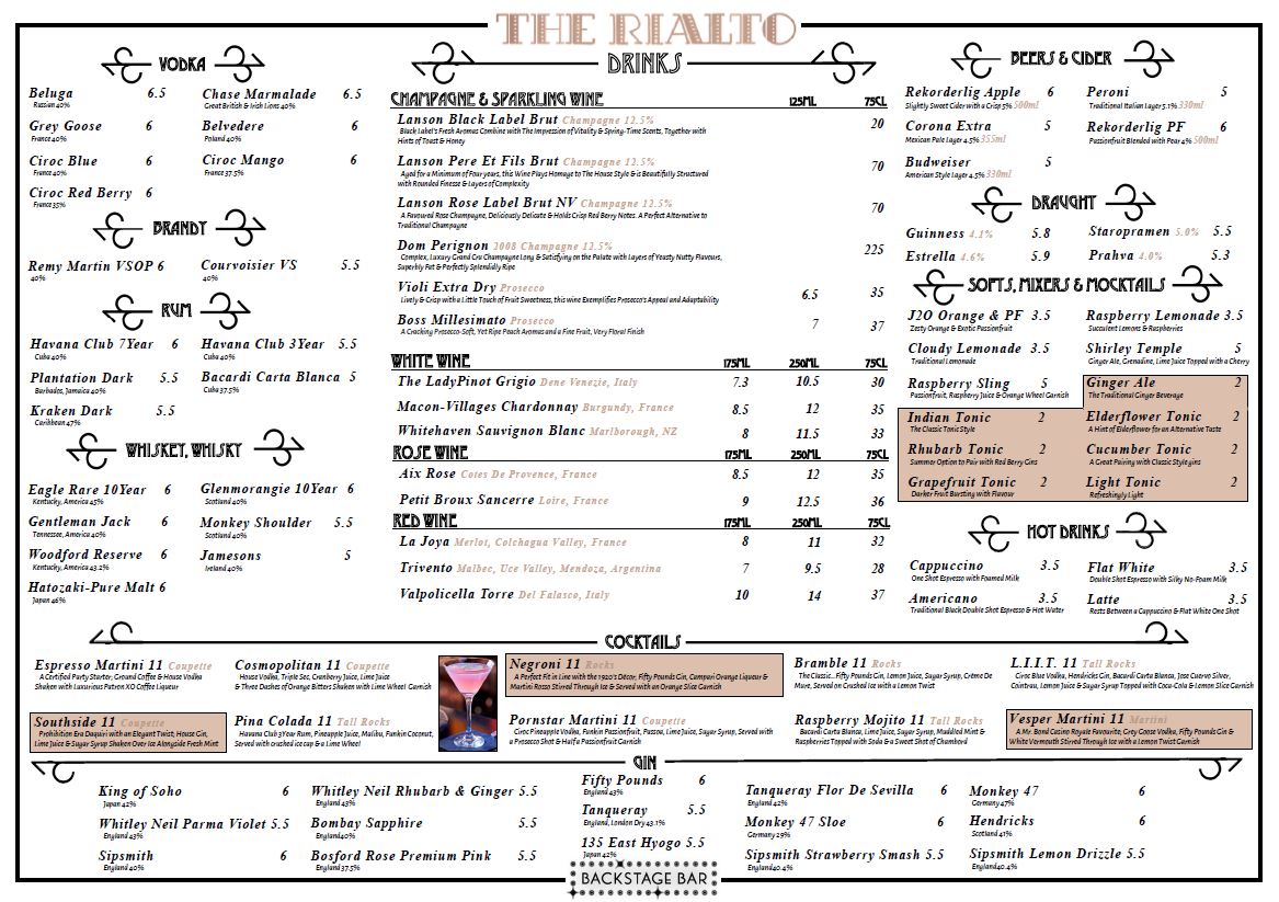 The Rialto Backstage Bar: Gorgeous Casino Bar in Central London ...