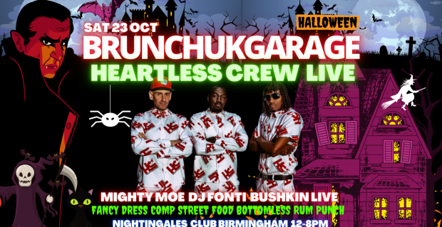 HEARTLESS CREW LIVE - HALLOWEEN SPECIAL - BRUNCH UK GARAGE | Gay ...