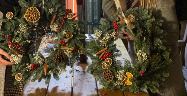Wreath making Masterclass | Greenwich, London Christmas Themed Reviews ...