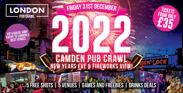 Camden New Year's Pub Crawl // 5 Parties // 1 Night - London's Biggest ...