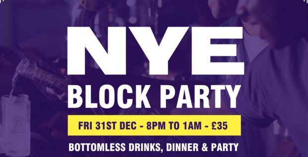 NYE Block Party - Bottomless Drinks, Dinner & Party @ Hackney Bridge ...